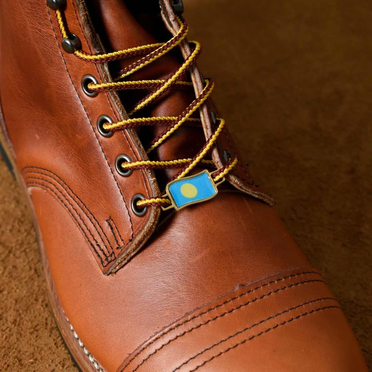 USA Flags Shoes Boot Lace Keeper Holder American Red Wing Thorogood ...