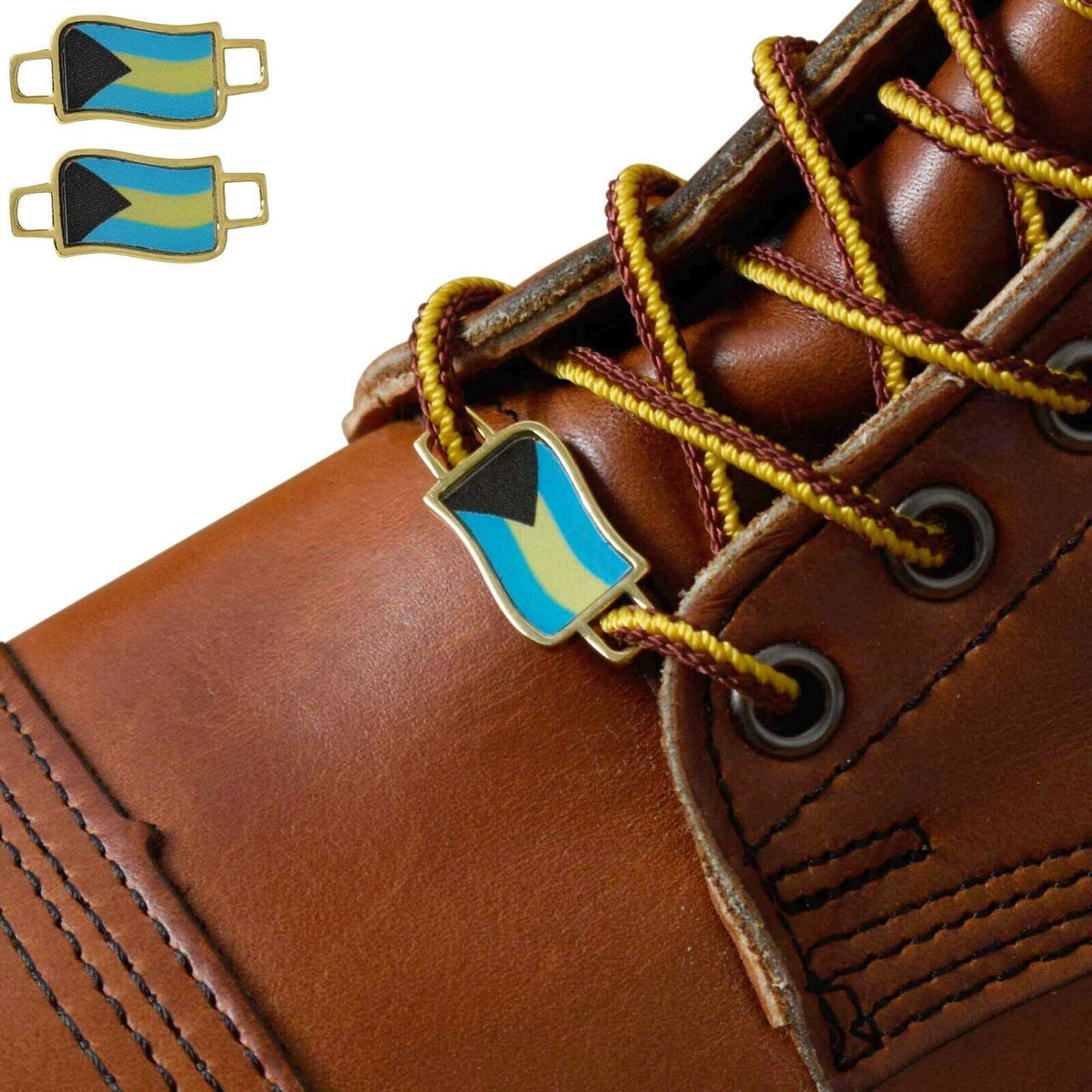 USA Flags Shoes Boot Lace Keeper Holder American Red Wing Thorogood ...