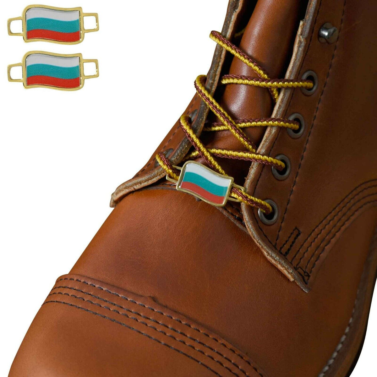 USA Flags Shoes Boot Lace Keeper Holder American Red Wing Thorogood ...