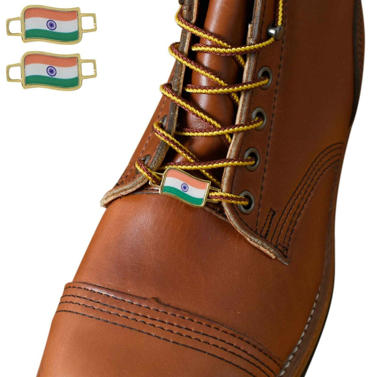 USA Flags Shoes Boot Lace Keeper Holder American Red Wing Thorogood ...