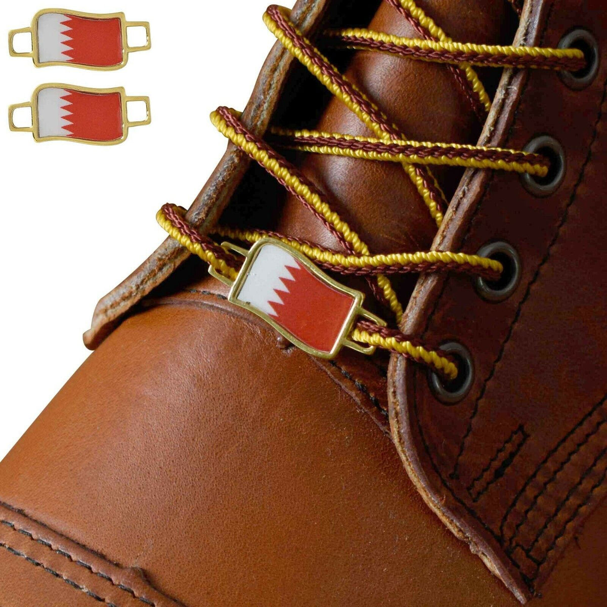 USA Flags Shoes Boot Lace Keeper Holder American Red Wing Thorogood ...
