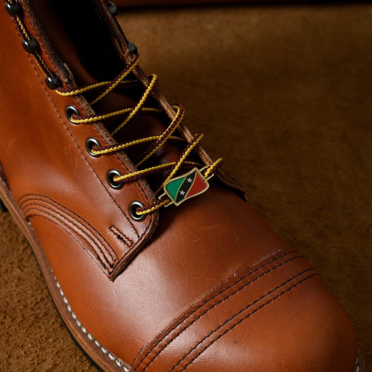 USA Flags Shoes Boot Lace Keeper Holder American Red Wing Thorogood ...