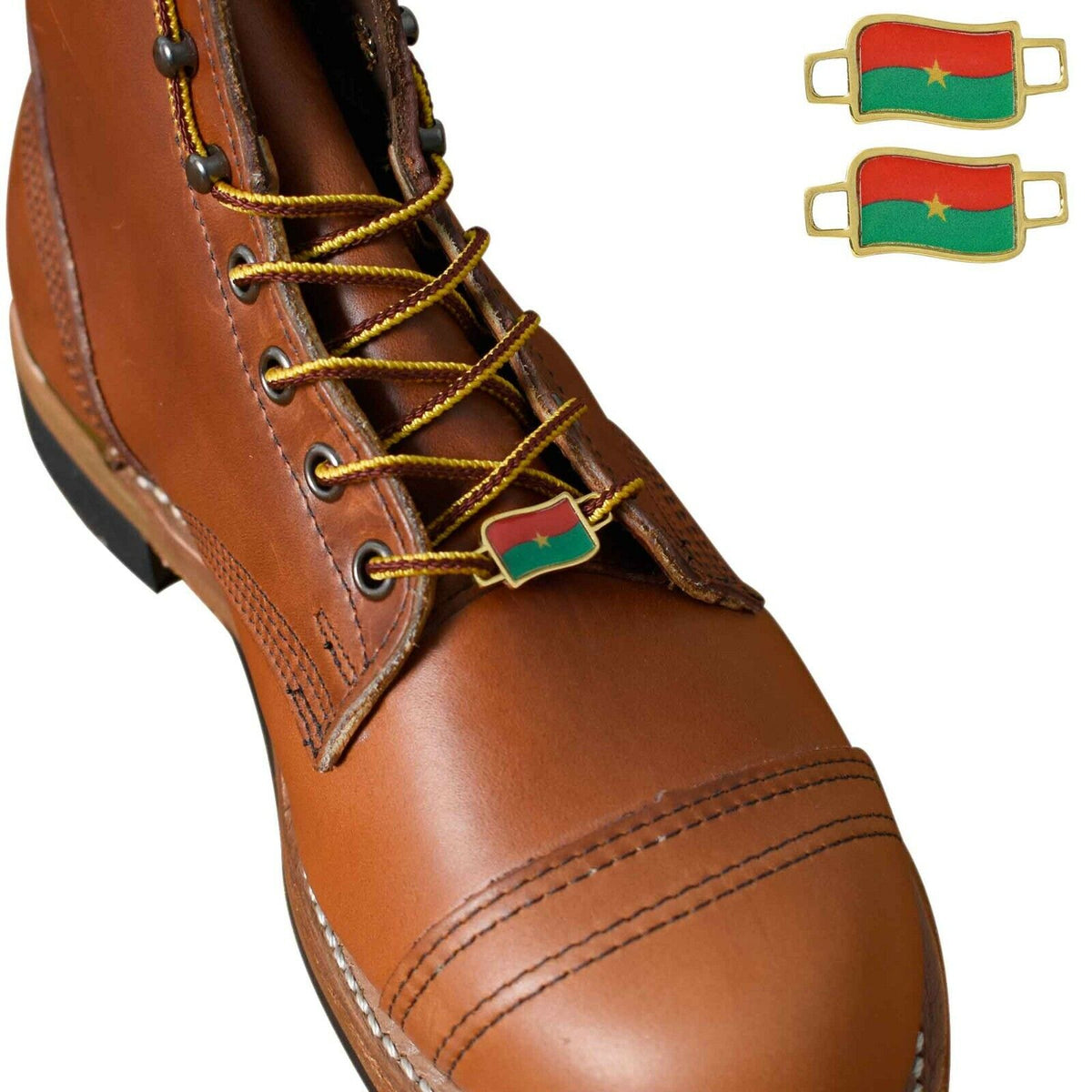 USA Flags Shoes Boot Lace Keeper Holder American Red Wing Thorogood ...