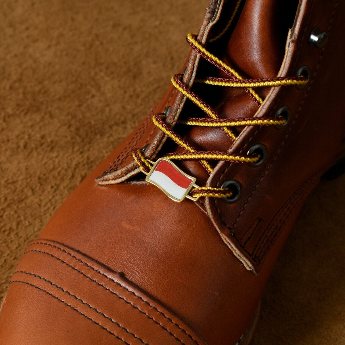 USA Flags Shoes Boot Lace Keeper Holder American Red Wing Thorogood ...