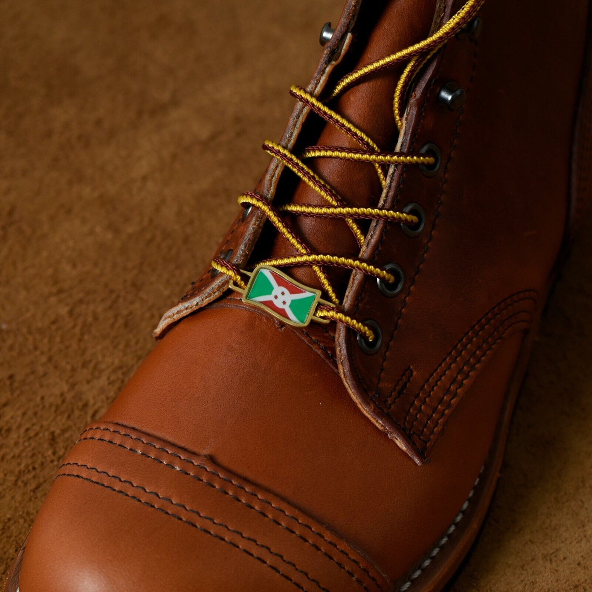USA Flags Shoes Boot Lace Keeper Holder American Red Wing Thorogood ...