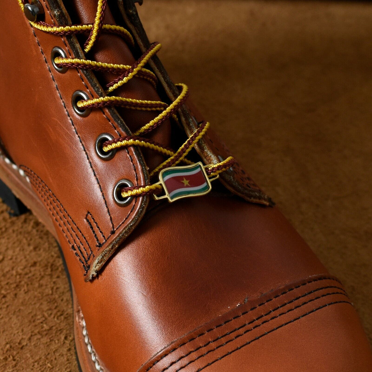 USA Flags Shoes Boot Lace Keeper Holder American Red Wing Thorogood ...