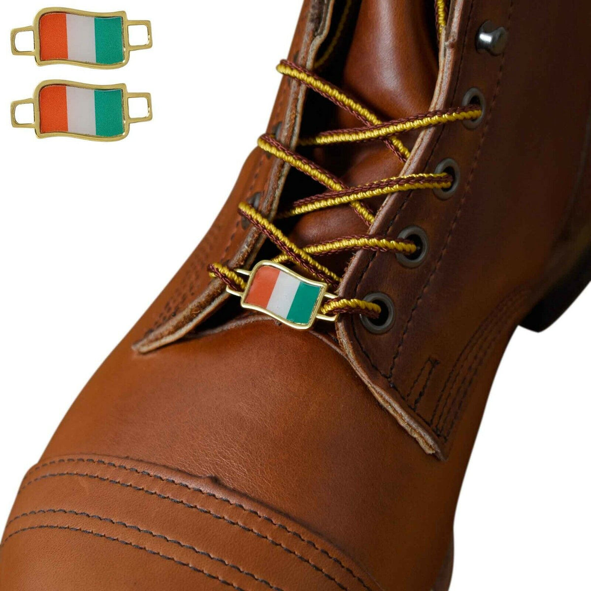 USA Flags Shoes Boot Lace Keeper Holder American Red Wing Thorogood ...