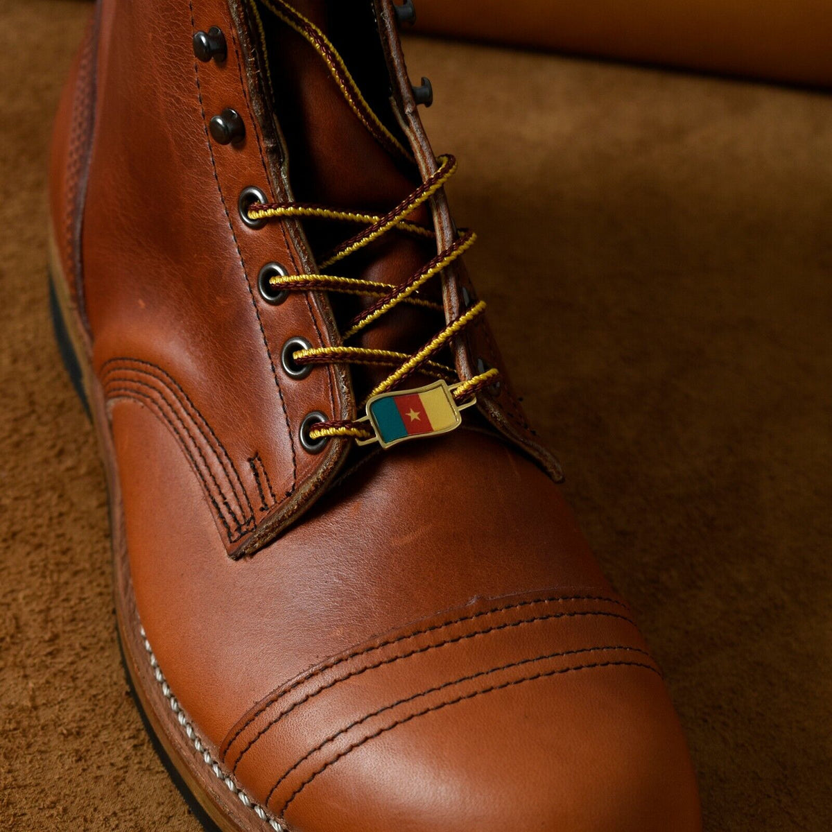 USA Flags Shoes Boot Lace Keeper Holder American Red Wing Thorogood ...