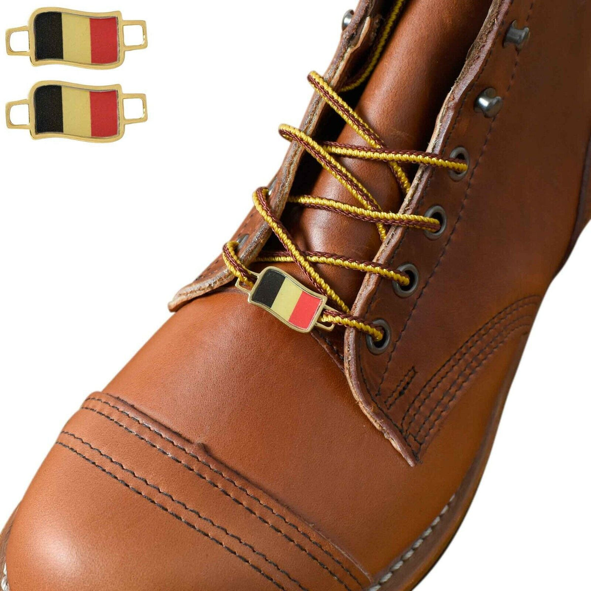 USA Flags Shoes Boot Lace Keeper Holder American Red Wing Thorogood ...