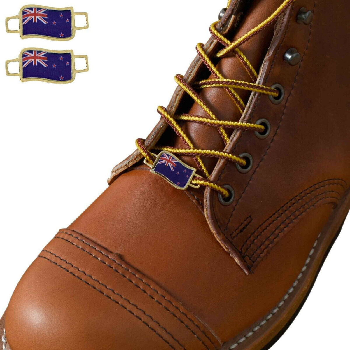 USA Flags Shoes Boot Lace Keeper Holder American Red Wing Thorogood ...