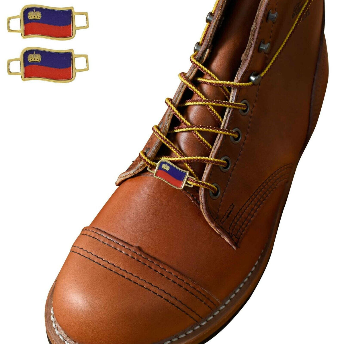 USA Flags Shoes Boot Lace Keeper Holder American Red Wing Thorogood ...