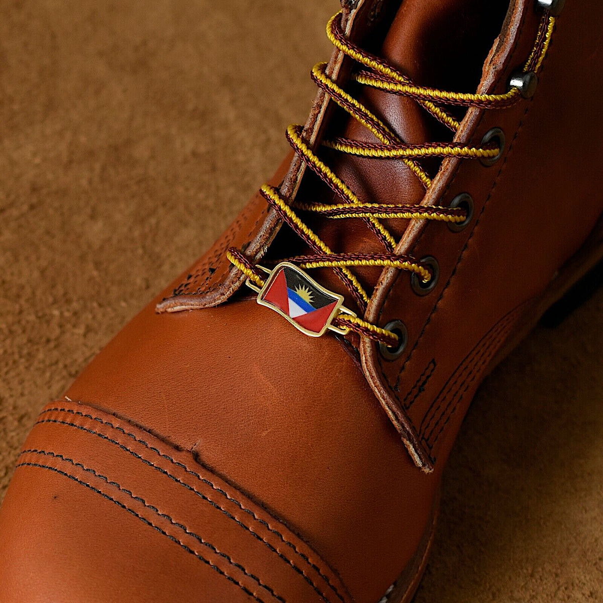 USA Flags Shoes Boot Lace Keeper Holder American Red Wing Thorogood ...