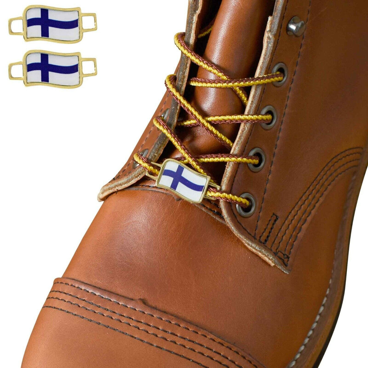 USA Flags Shoes Boot Lace Keeper Holder American Red Wing Thorogood ...