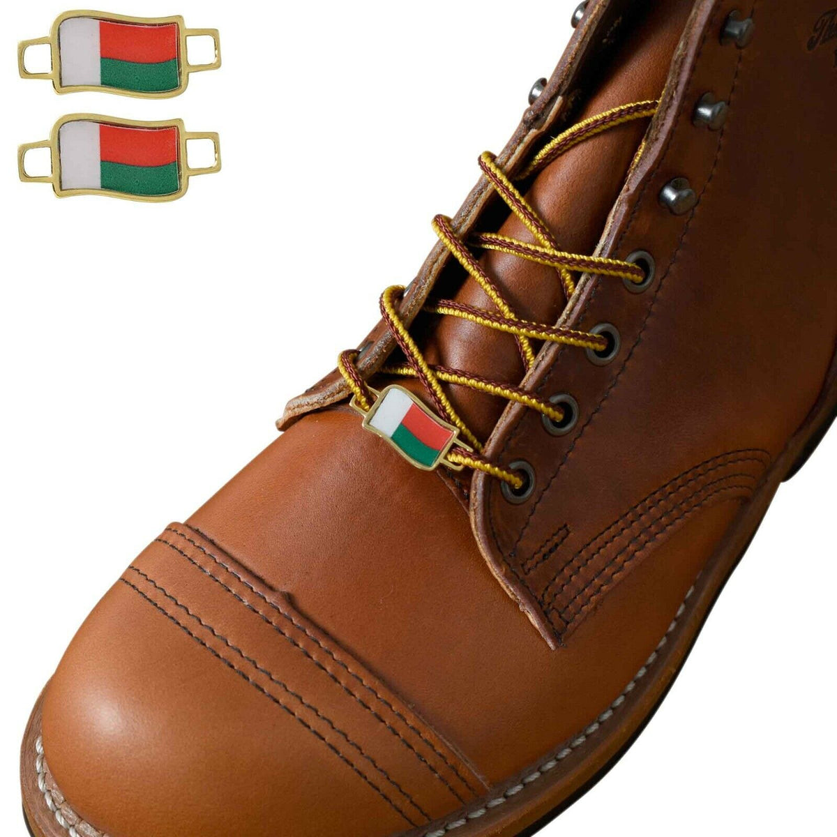 USA Flags Shoes Boot Lace Keeper Holder American Red Wing Thorogood ...