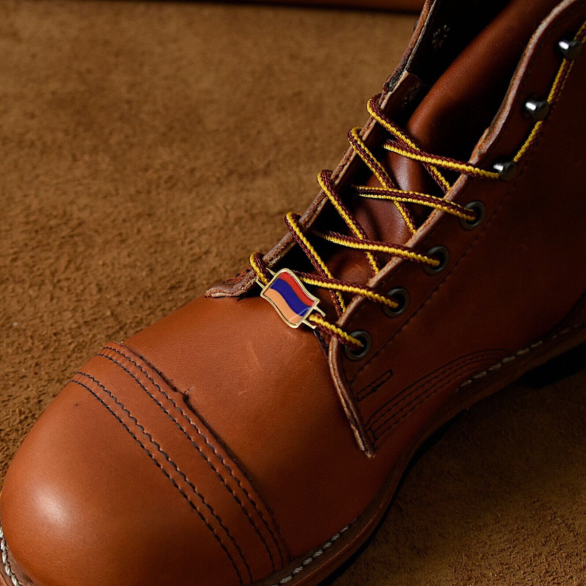 USA Flags Shoes Boot Lace Keeper Holder American Red Wing Thorogood ...