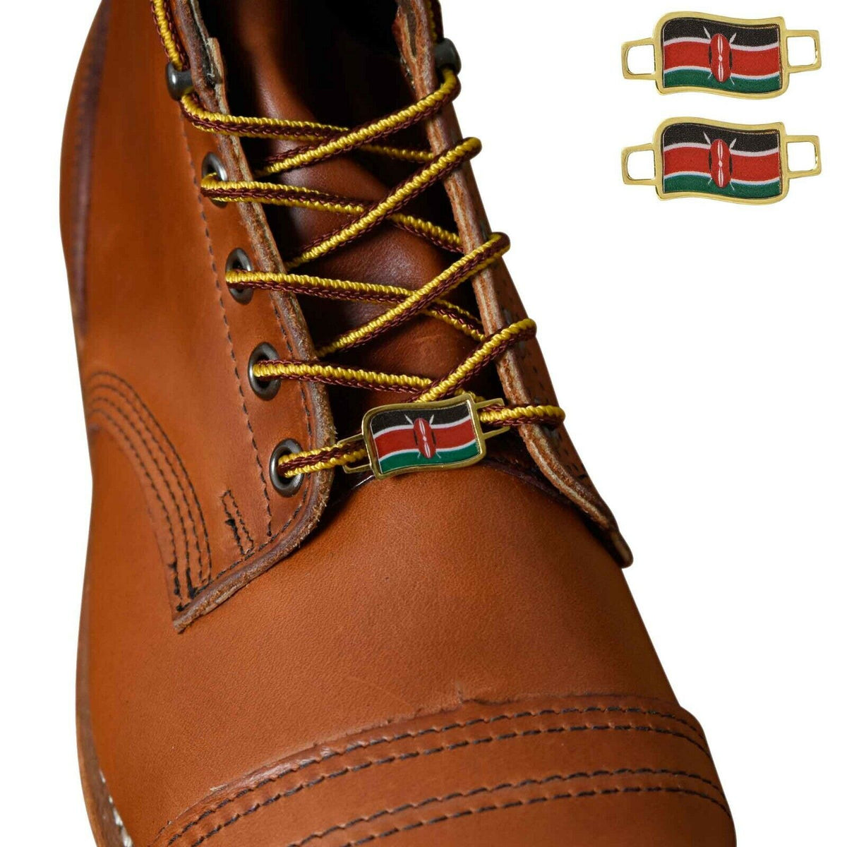 USA Flags Shoes Boot Lace Keeper Holder American Red Wing Thorogood ...