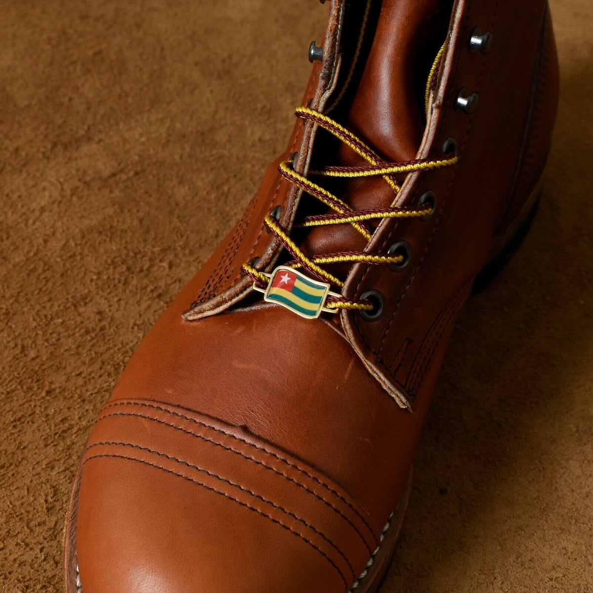 USA Flags Shoes Boot Lace Keeper Holder American Red Wing Thorogood ...