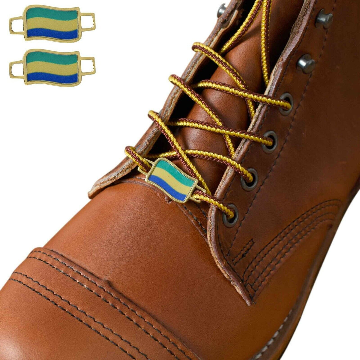 USA Flags Shoes Boot Lace Keeper Holder American Red Wing Thorogood ...