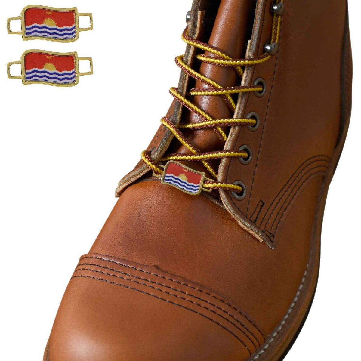 USA Flags Shoes Boot Lace Keeper Holder American Red Wing Thorogood ...