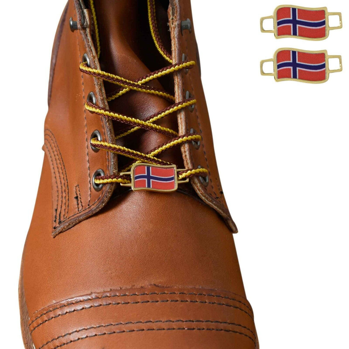 USA Flags Shoes Boot Lace Keeper Holder American Red Wing Thorogood ...