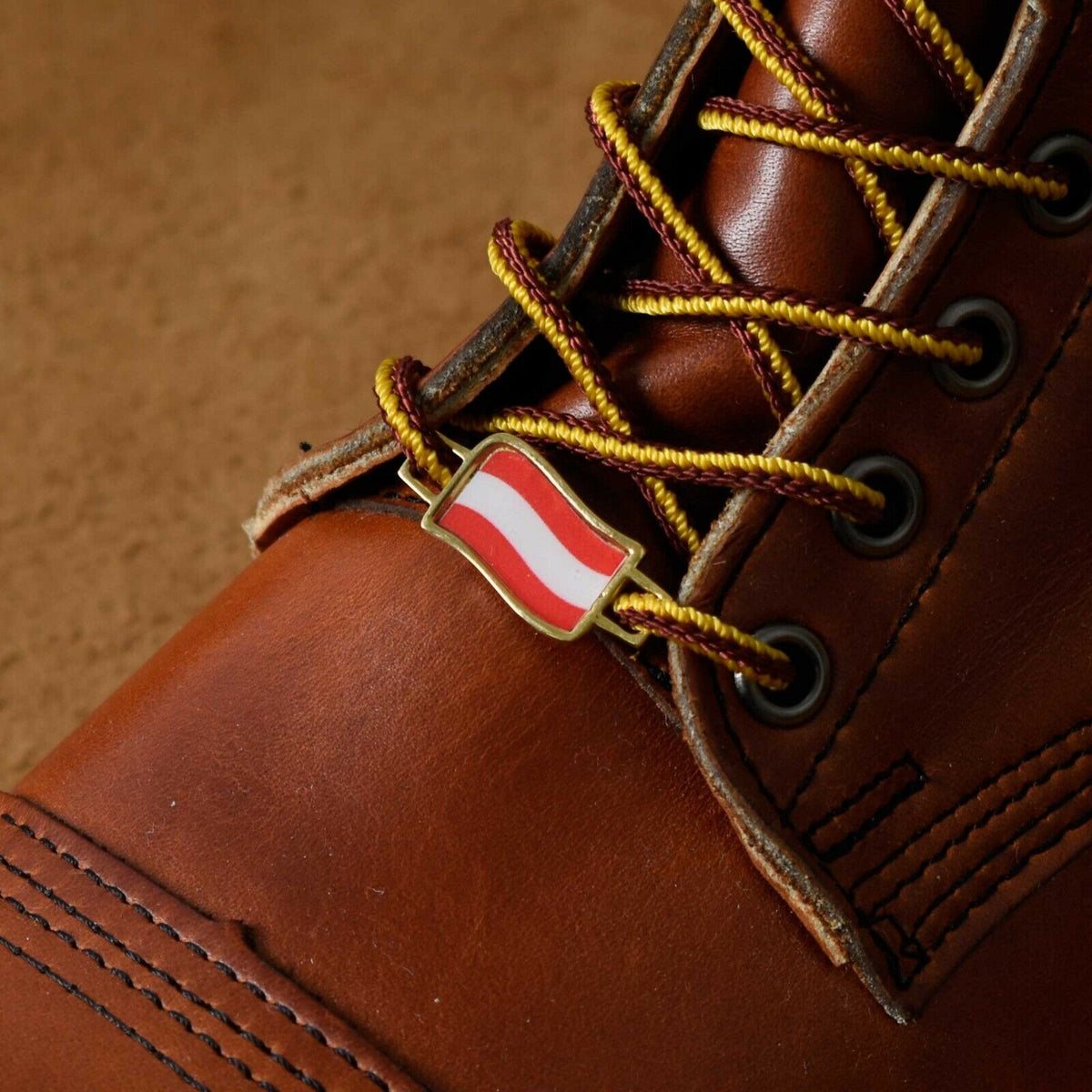 USA Flags Shoes Boot Lace Keeper Holder American Red Wing Thorogood ...