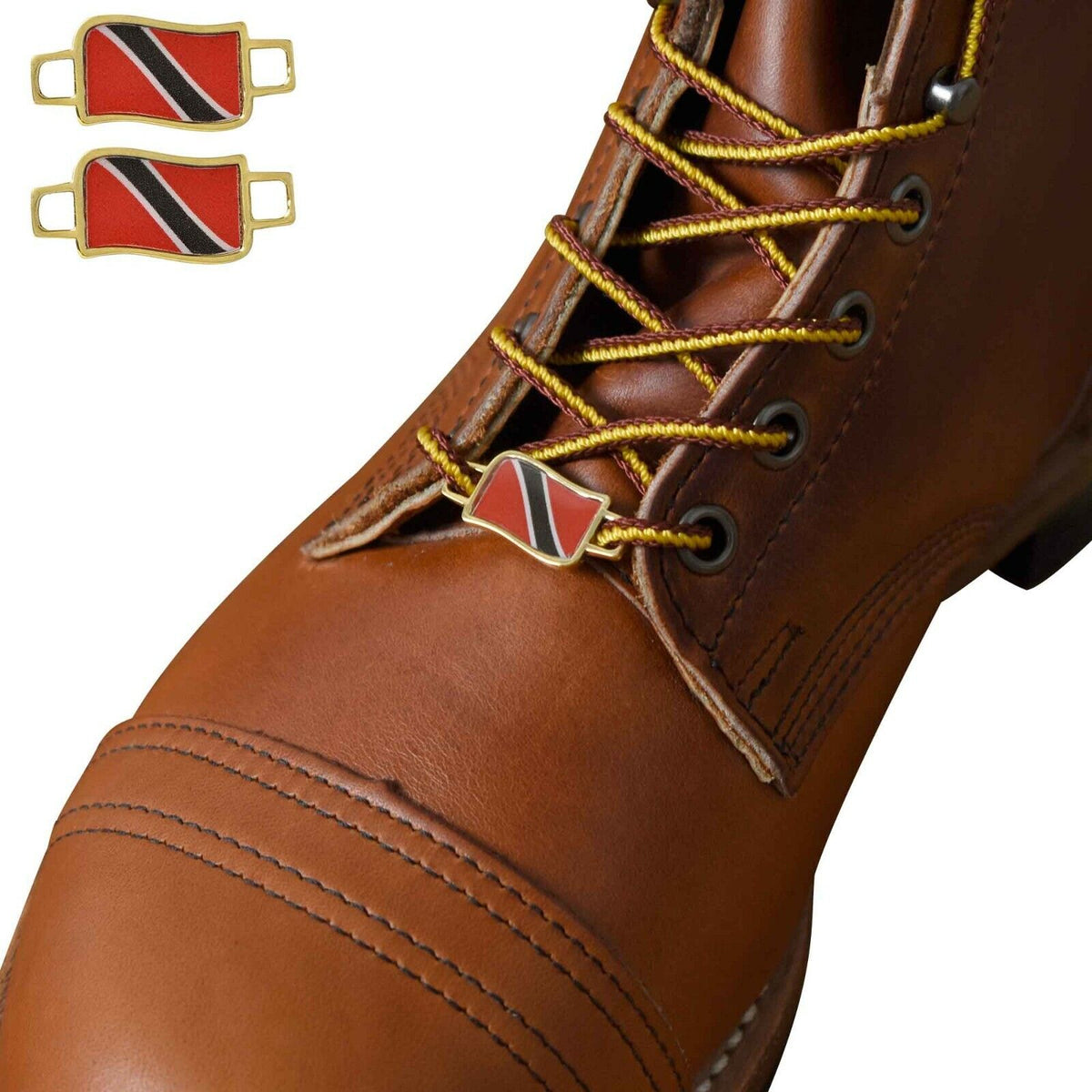 USA Flags Shoes Boot Lace Keeper Holder American Red Wing Thorogood ...