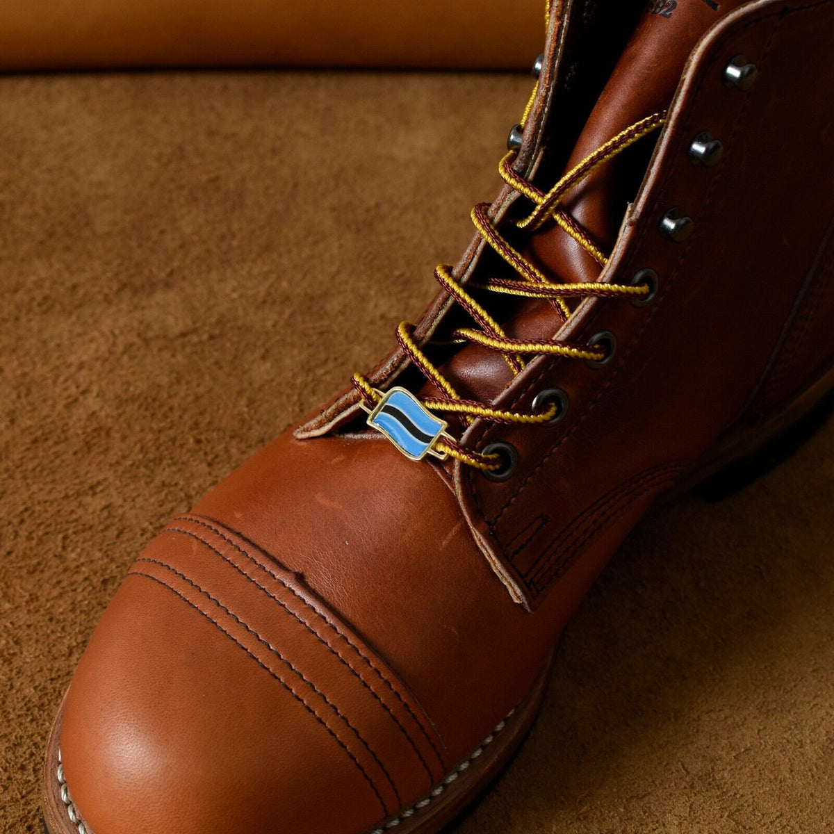 USA Flags Shoes Boot Lace Keeper Holder American Red Wing Thorogood ...