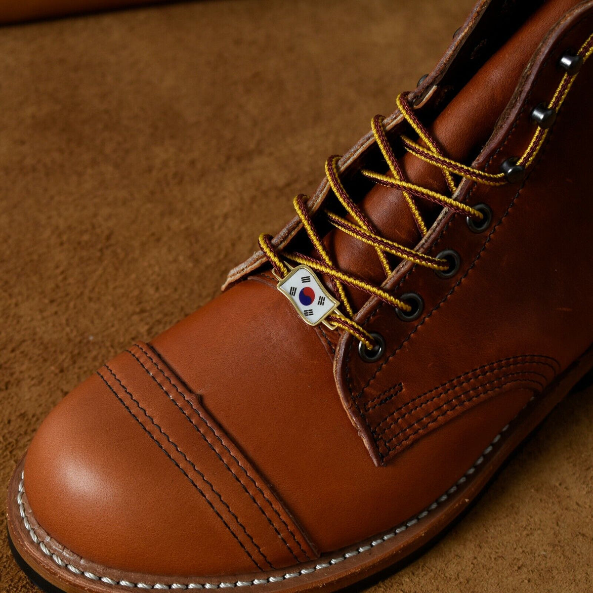 USA Flags Shoes Boot Lace Keeper Holder American Red Wing Thorogood ...