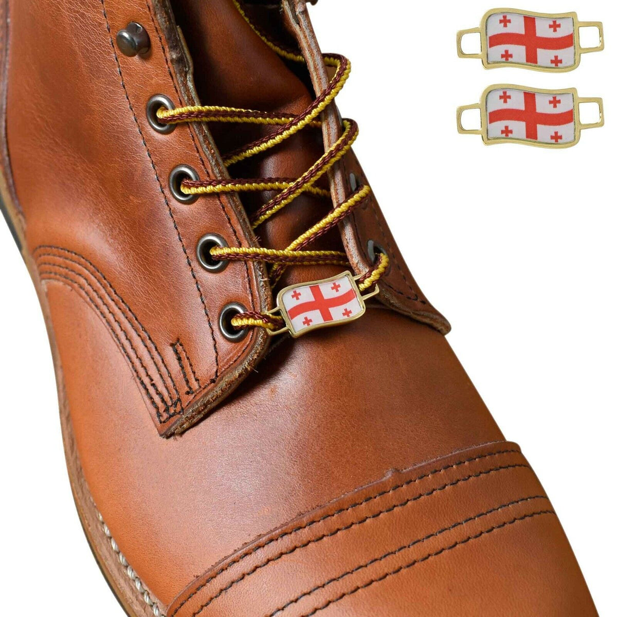 USA Flags Shoes Boot Lace Keeper Holder American Red Wing Thorogood ...